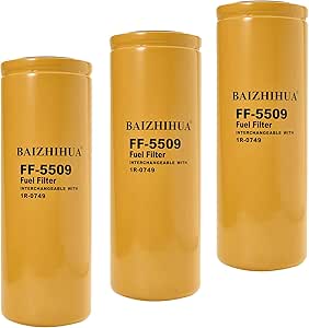 Amazon.com: 3 Pcs BAIZHIHUA 1R-0749 Fuel Filter Replaces 1R0749 ...