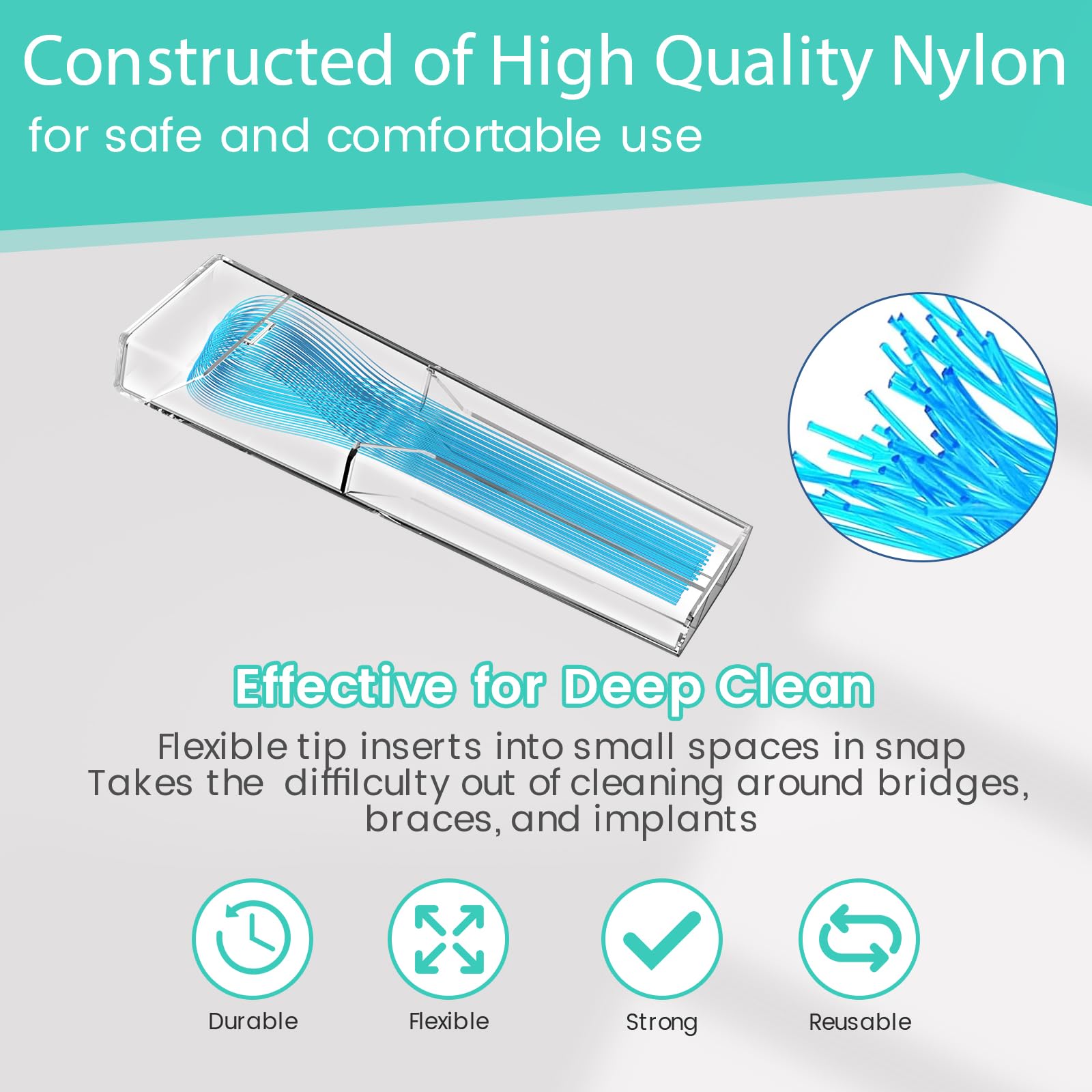 Snapklik.com : Floss Threaders, 400 Count Threaders For Flossing ...