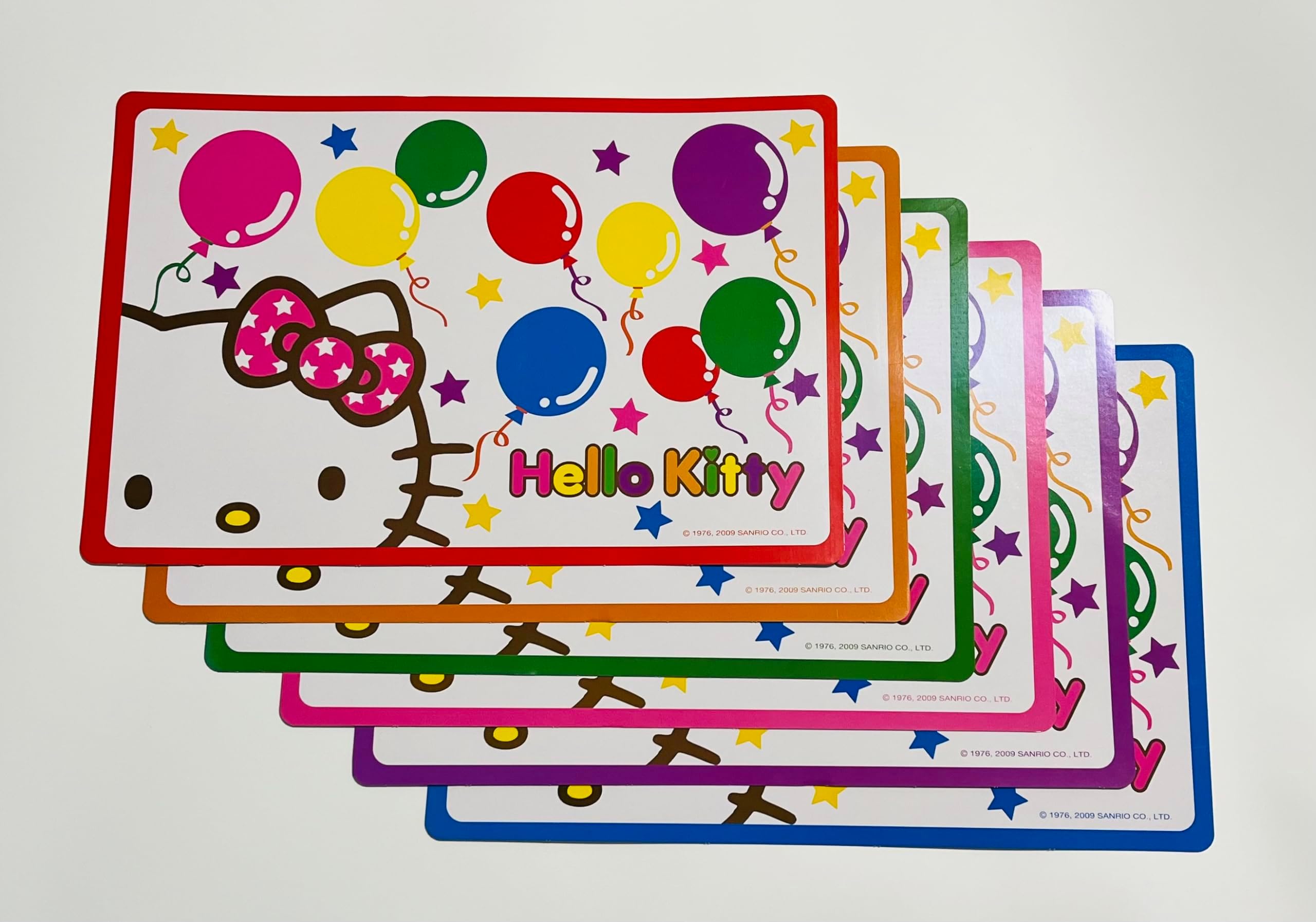 Amazon.com: Kitty's Rainbow Placemat Sets - Officially Licensed 6 Paper ...