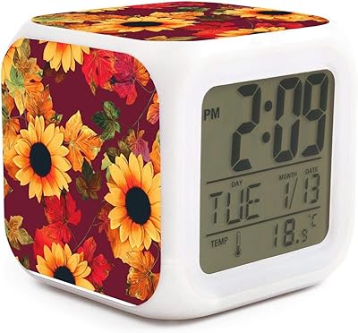 Amazon.com: Sloth Alarm Clock 7 Color Changing Night Light Clock for ...