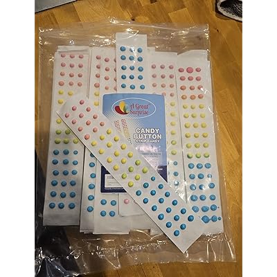 Retro Candy Buttons Strips - Pastel Rainbow Candy on Paper - Approx. 50 Strips in Nepal at NPR ...