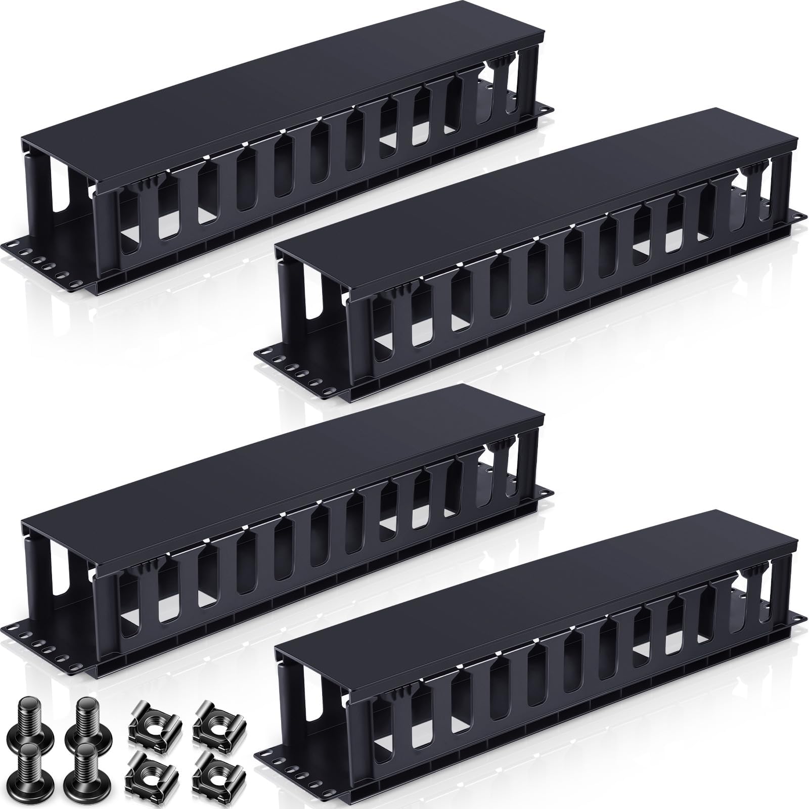 Amazon.com: 2 Pieces Wall Mountable Cable Hanger and Organizer Black ...