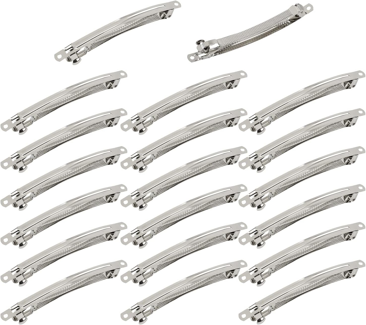 Amazon.com: ALL in ONE 20pcs 60mm French Barrette Hair Clips for DIY ...