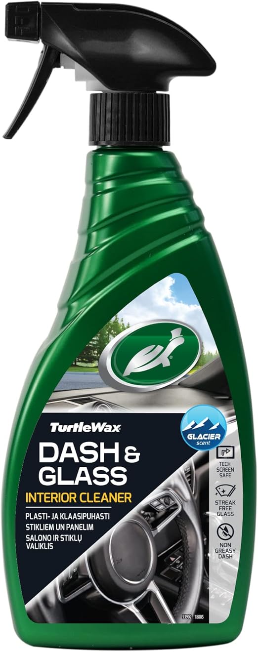 Turtle Wax 51783 Dash & Glass Car Window Screen Cleaner Smear Free Dust ...