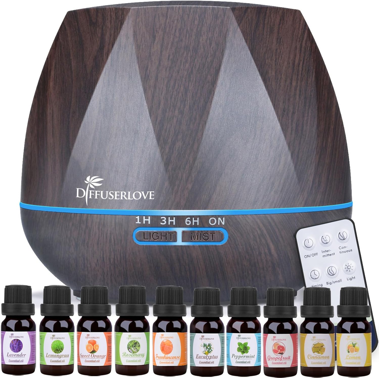 Amazon.com: Diffuserlove Essential Oil Diffuser 550ml Diffuser Cool ...