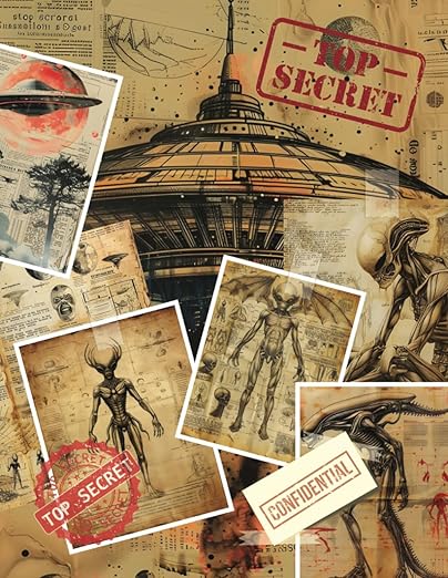 Amazon.com: Cosmic Creatures: A Retro Alien Junk Journal: Scrapbooking ...