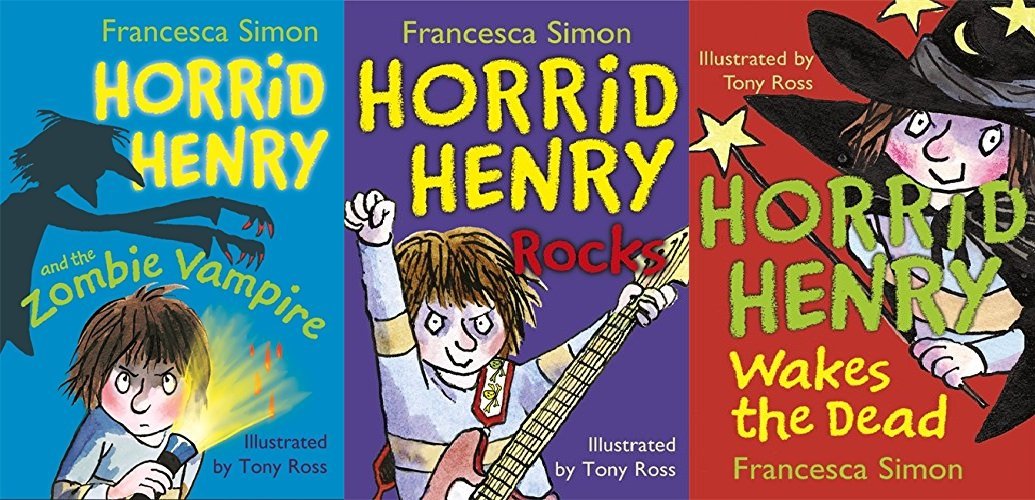 Francesca Simon Horrid Henry 3 Book Set Horrid Henry Zombie ...