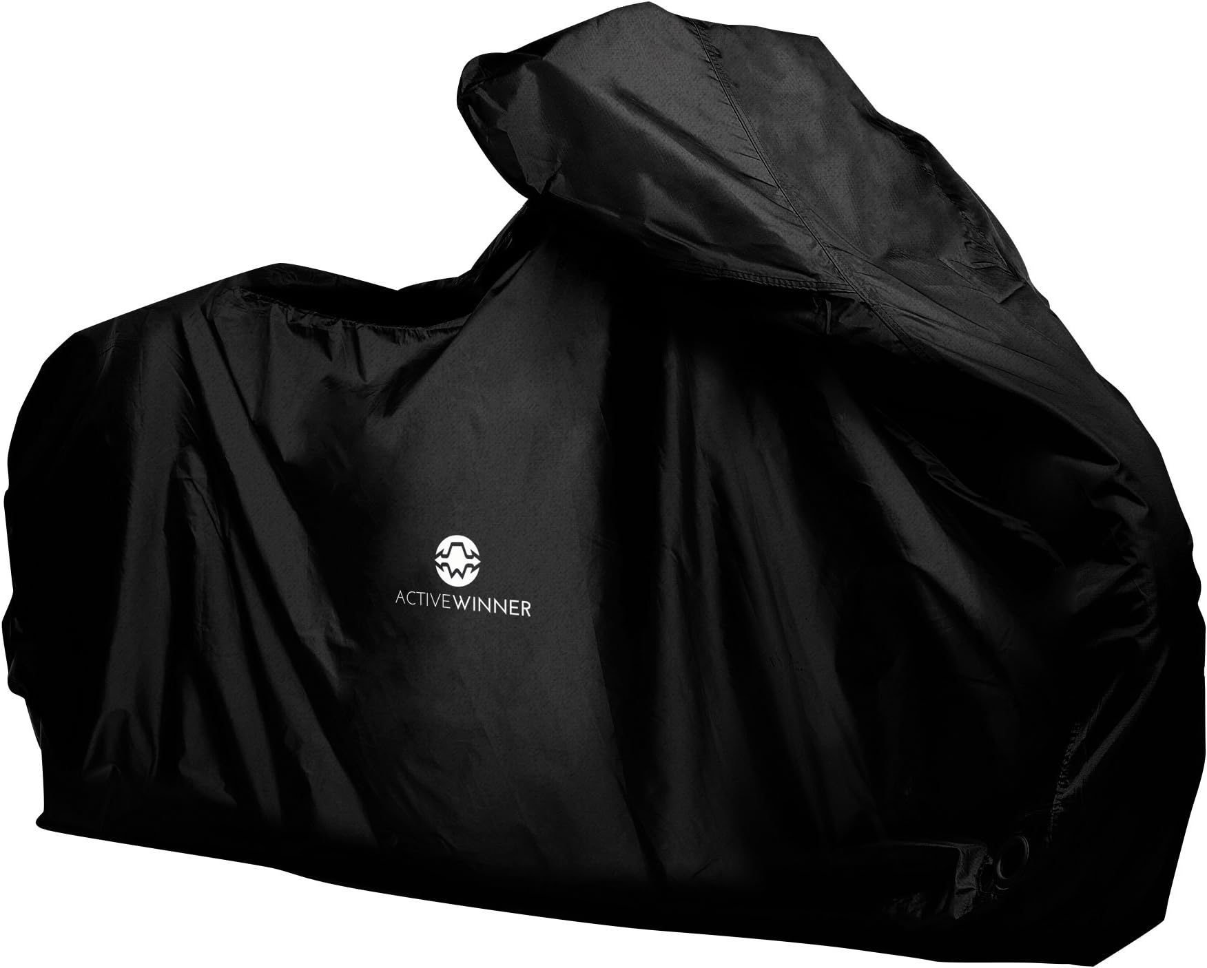 Amazon | ACTIVE WINNER バイクカバー 丈夫な厚手生地 撥水 UVカット 風飛び防止 鍵穴付 黒 (4Lサイズ) | 車体カバー | 車＆バイク
