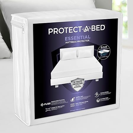 Amazon.com: Protect-A-Bed Essential Mattress Protector Queen, Dust Mite ...
