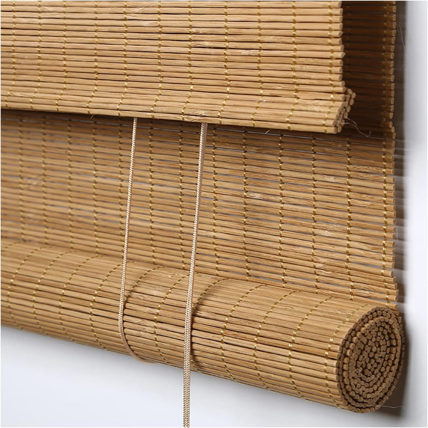 Doğal Bambu Stor Perde, Retro Karbonizasyon Bambu Rulo Panjurlar, Bambu ...