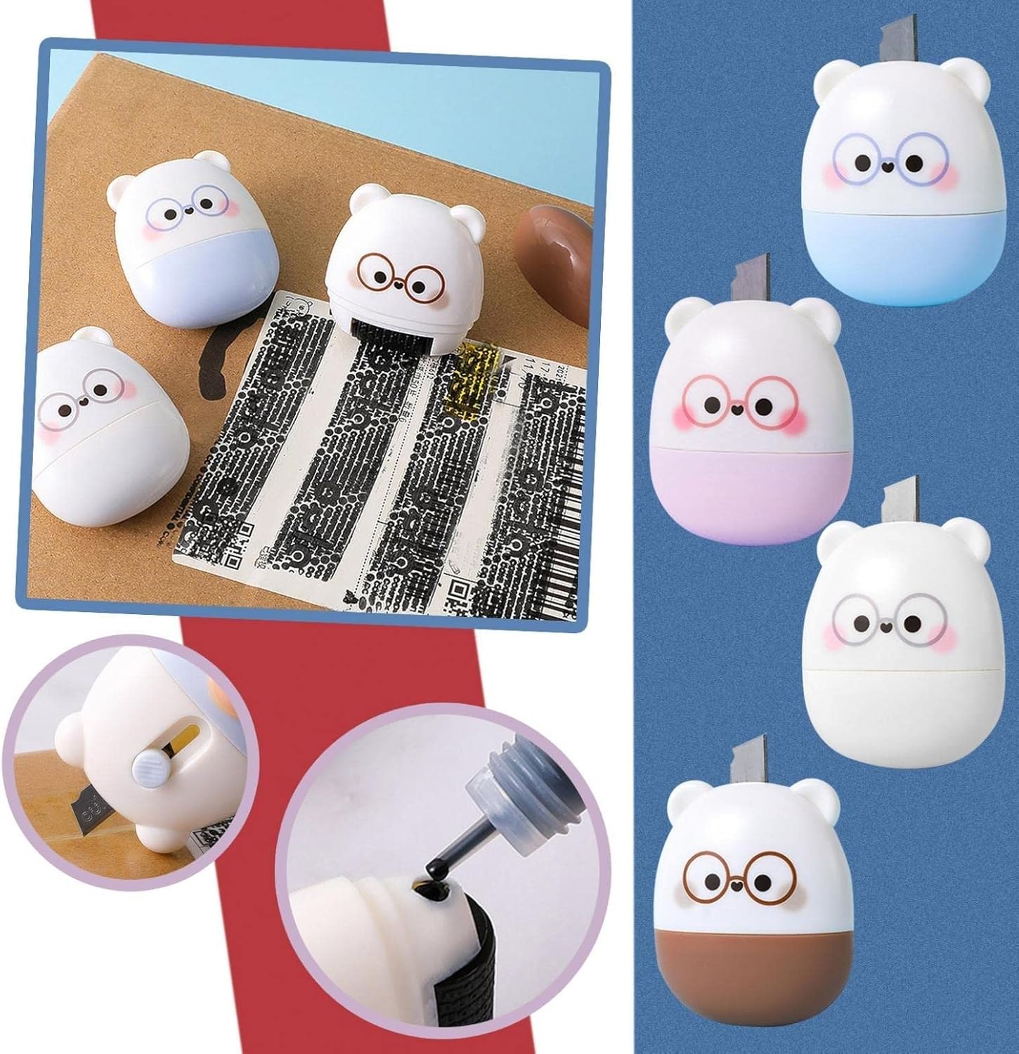 Amazon.com: Gou Rong 2 in 1 Identity Protection Roller Stamp ...