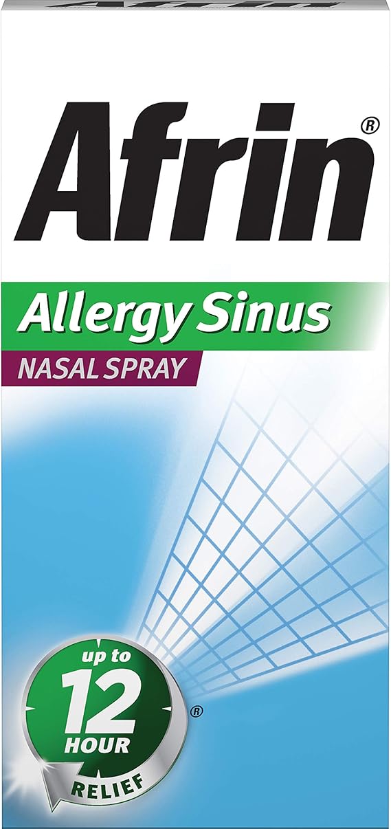 Amazon.com: Afrin Allergy Sinus Nasal Spray, Fast & Powerful Congestion ...