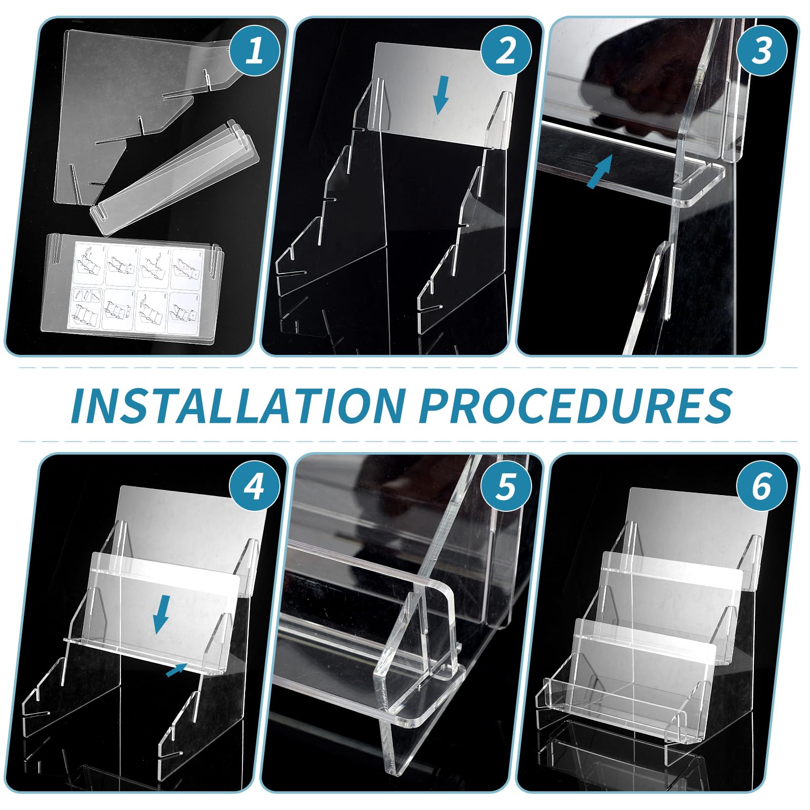 Snapklik.com : 3 Tier Acrylic Greeting Card Display Stand Greeting Card ...