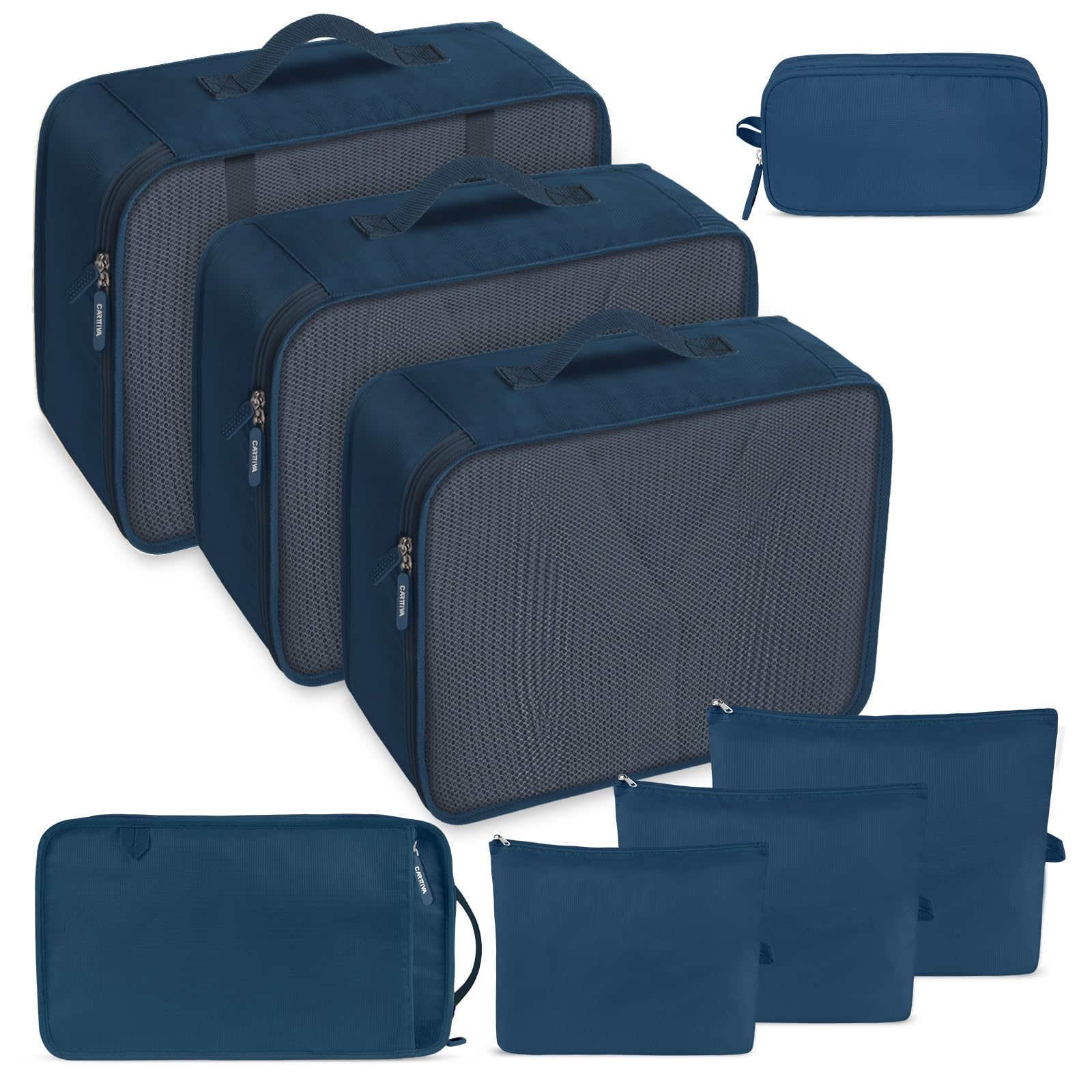 Carttiya Koffer Organizer set 8 Teilige, Reise Kleidertaschen ...
