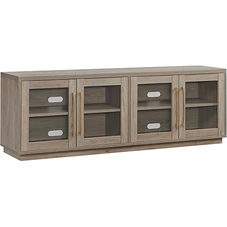 Amazon.com: Henn&Hart Presque TV Stand, 68" Wide,Grey : Home & Kitchen