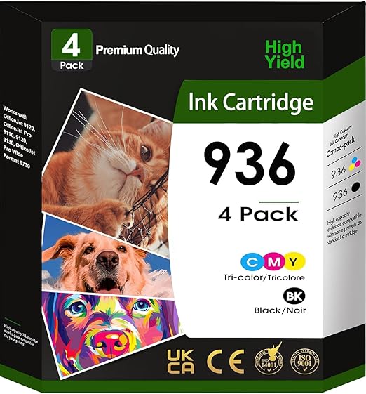 Amazon.com: 936 Ink Cartridge Replacement for HP 936 Ink Cartridges ...