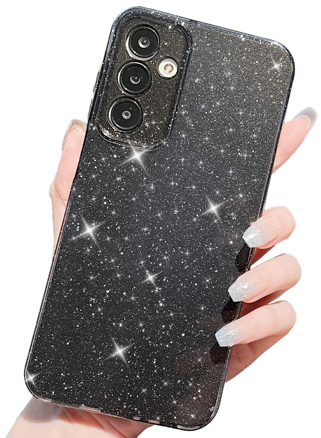 Amazon.com: MINSCOSE Compatible with Samsung Galaxy A25 5G Case,Cute Bling Glitter Thin Slim ...