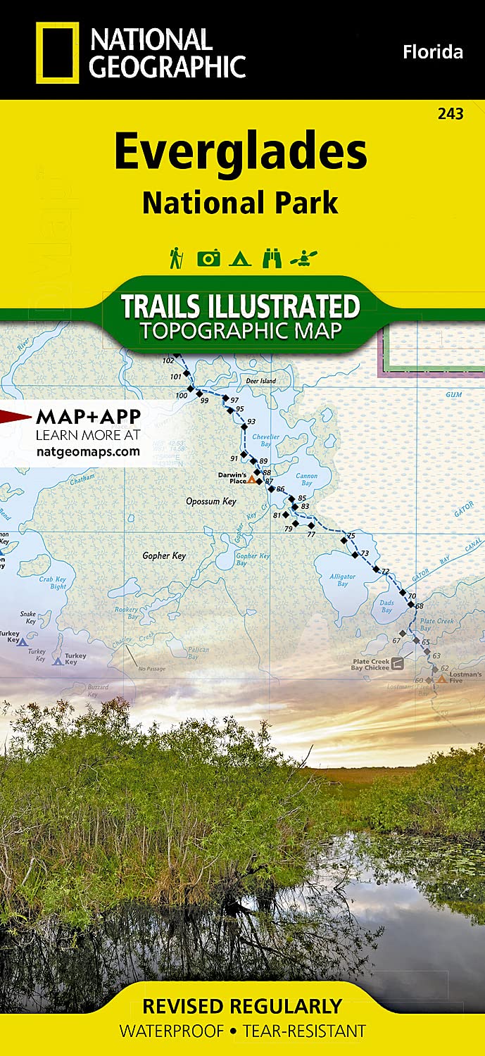Everglades National Park Map (National Geographic Trails Illustrated ...