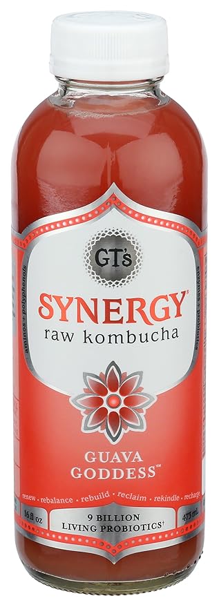 Amazon.com: GT's Kombucha, Guava Goddess 16 Fl Oz : Grocery & Gourmet Food
