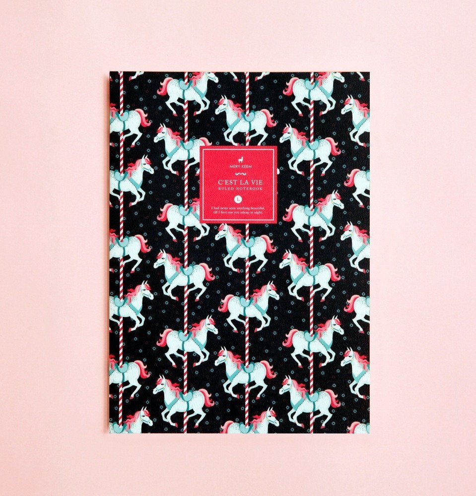 My Little Pony Carousel Lined Notebook | Writing Journal • Notebook for ...