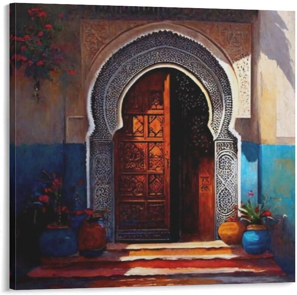 Posters Moroccan Door Paintings, Moroccan Door Prints, Moroccan Art ...