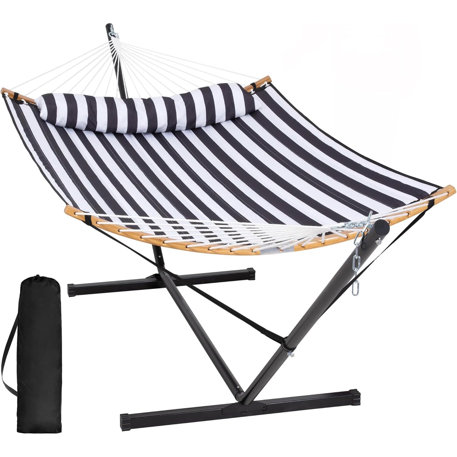 Amazon.com : SUNCREAT Hammocks Extra Large Hammock with Stand Included ...