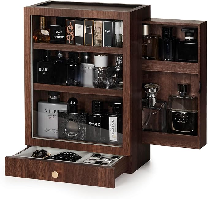 Amazon.com: Homde Cologne Storage Organizer with Drawer - Men's Cologne ...
