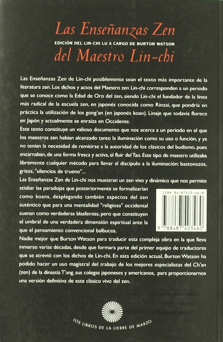 Las Ensenanzas Zen del Maestro Lin-Chi (Spanish Edition)
