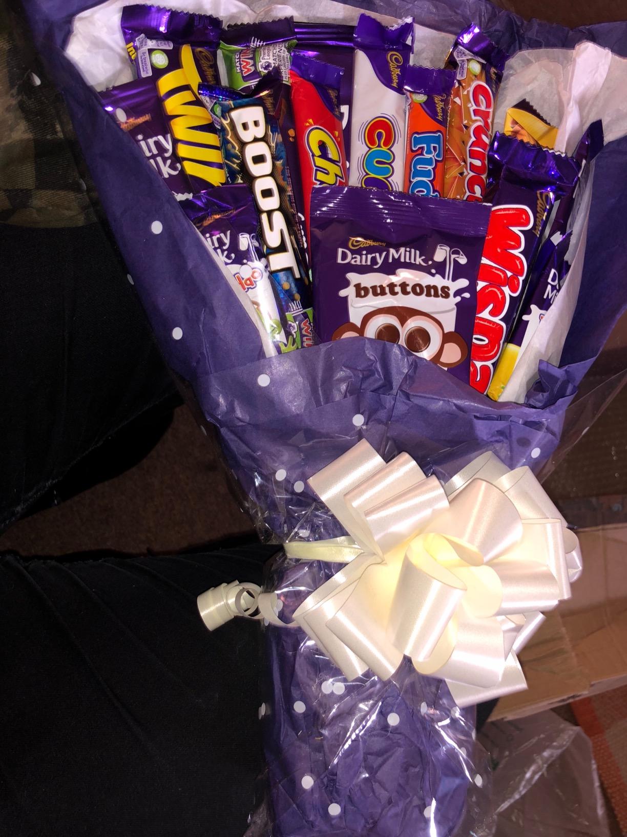 iFunteckyChocolate Hand Held Chocolate Bouquet Posy 15 Piece Gift ...