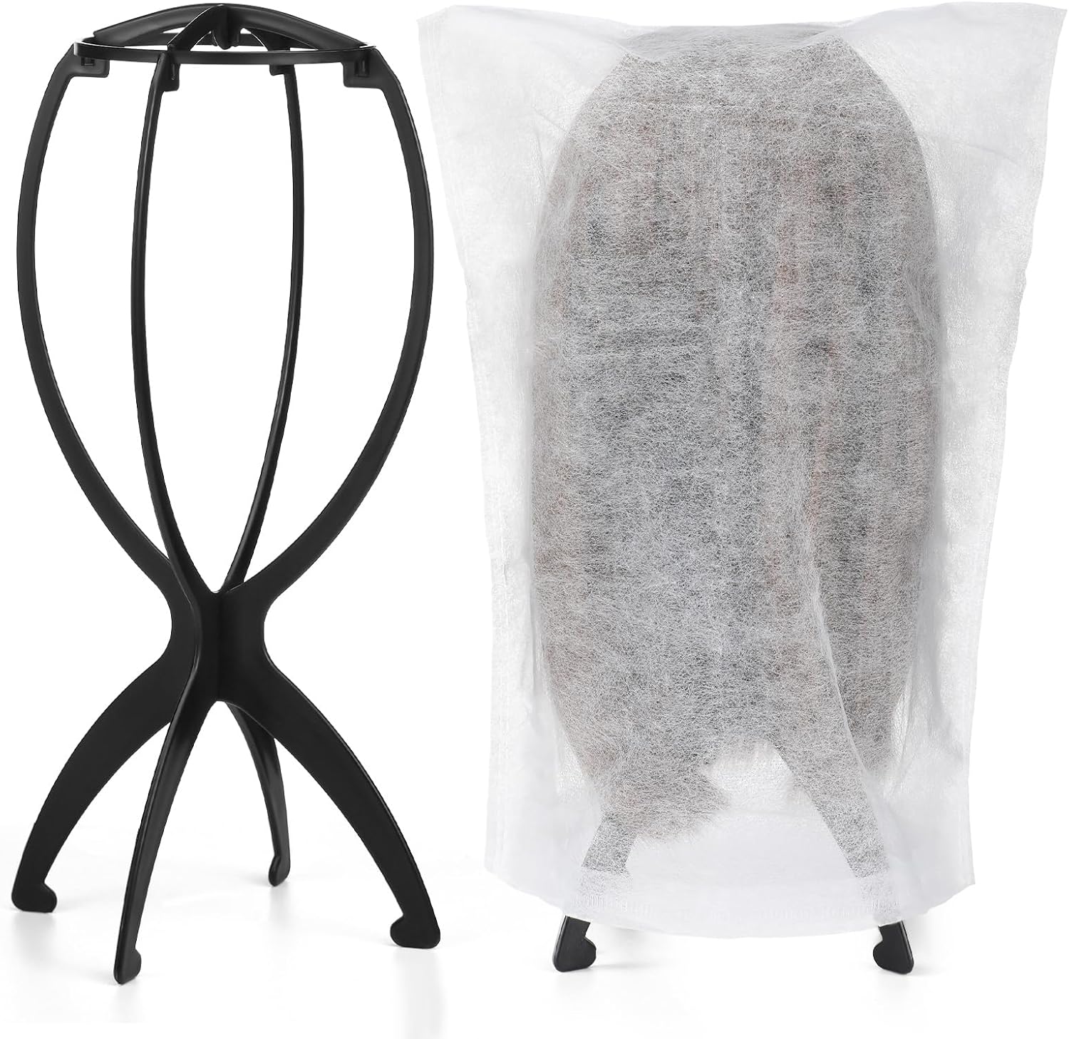 Amazon.com: ProSuites 2 Pack Wig Stand with 2Pcs Wig Dust Bag, Travel ...