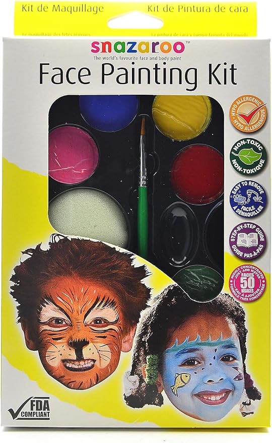 Amazon.com: Snazaroo 1180010 Face Paint Palette Kit - Unisex