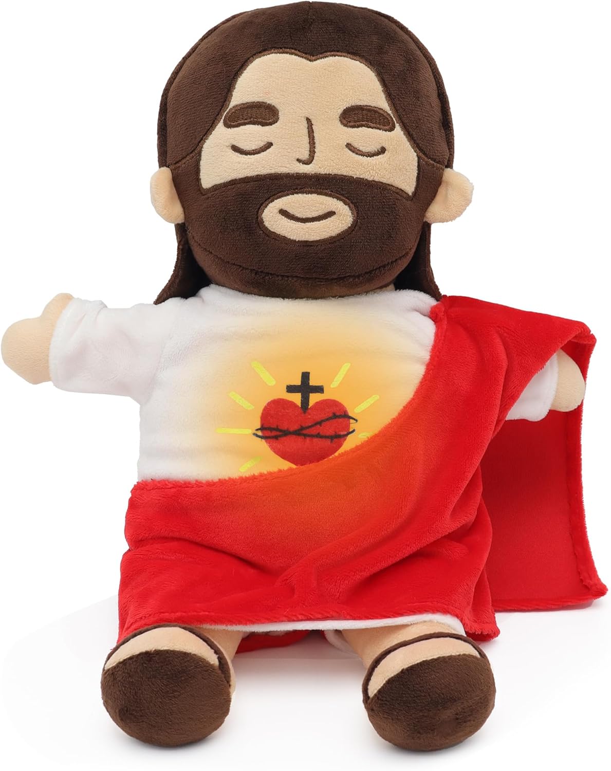 Amazon.com: Yelakey Officially Jesus Plush Breathing Soothing Stuffed ...