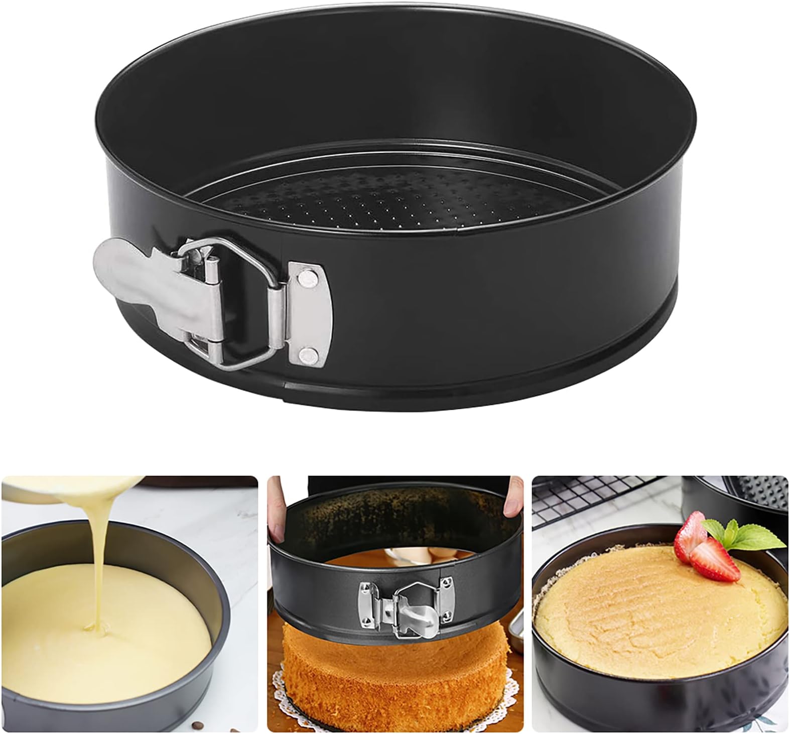 Amazon.com: Nordic Ware Pan Springform, 9 Inch, Charcoal: Springform ...