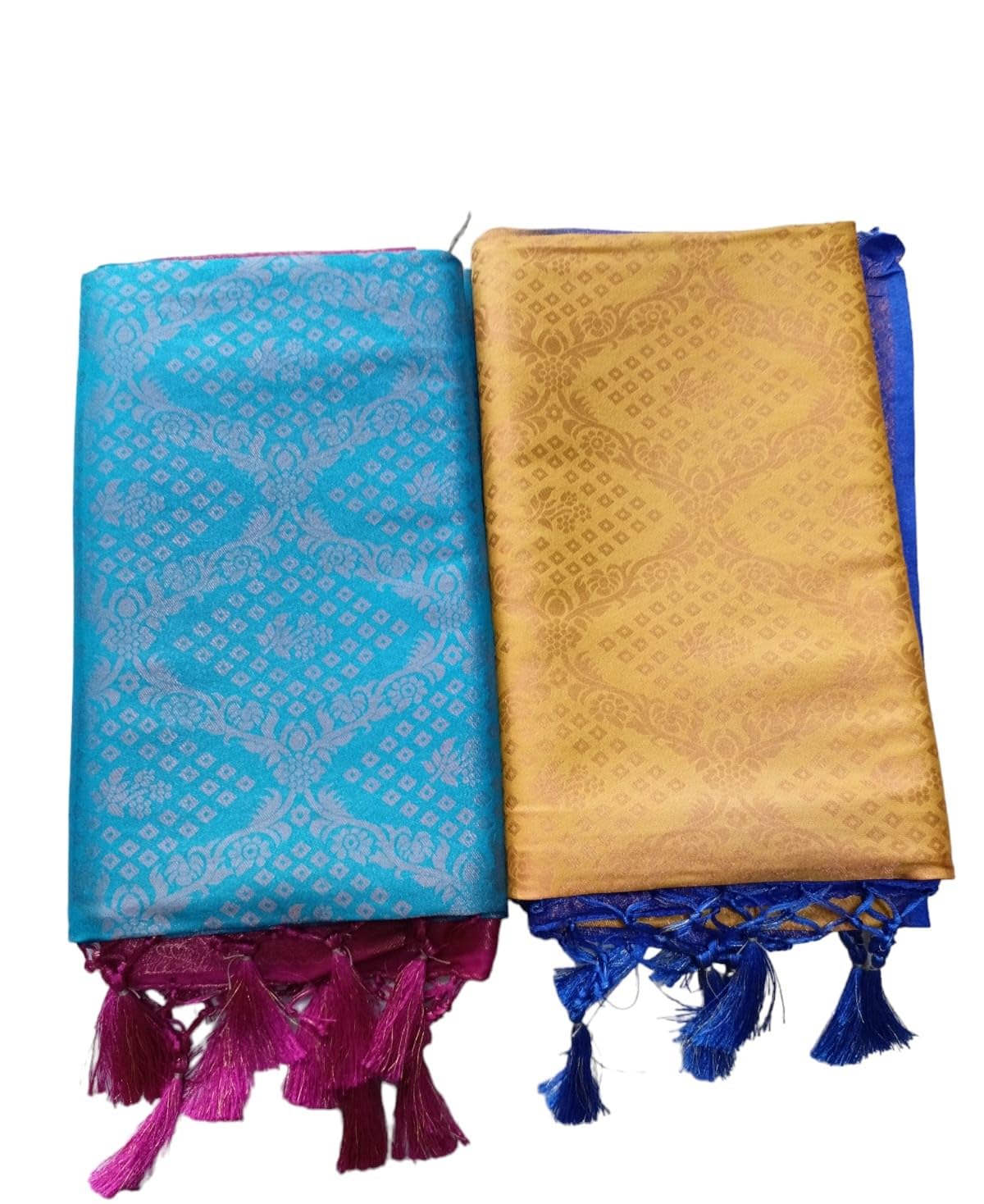 Buy Soft Silk Saree, Pack of 2 Sarees at Amazon.in