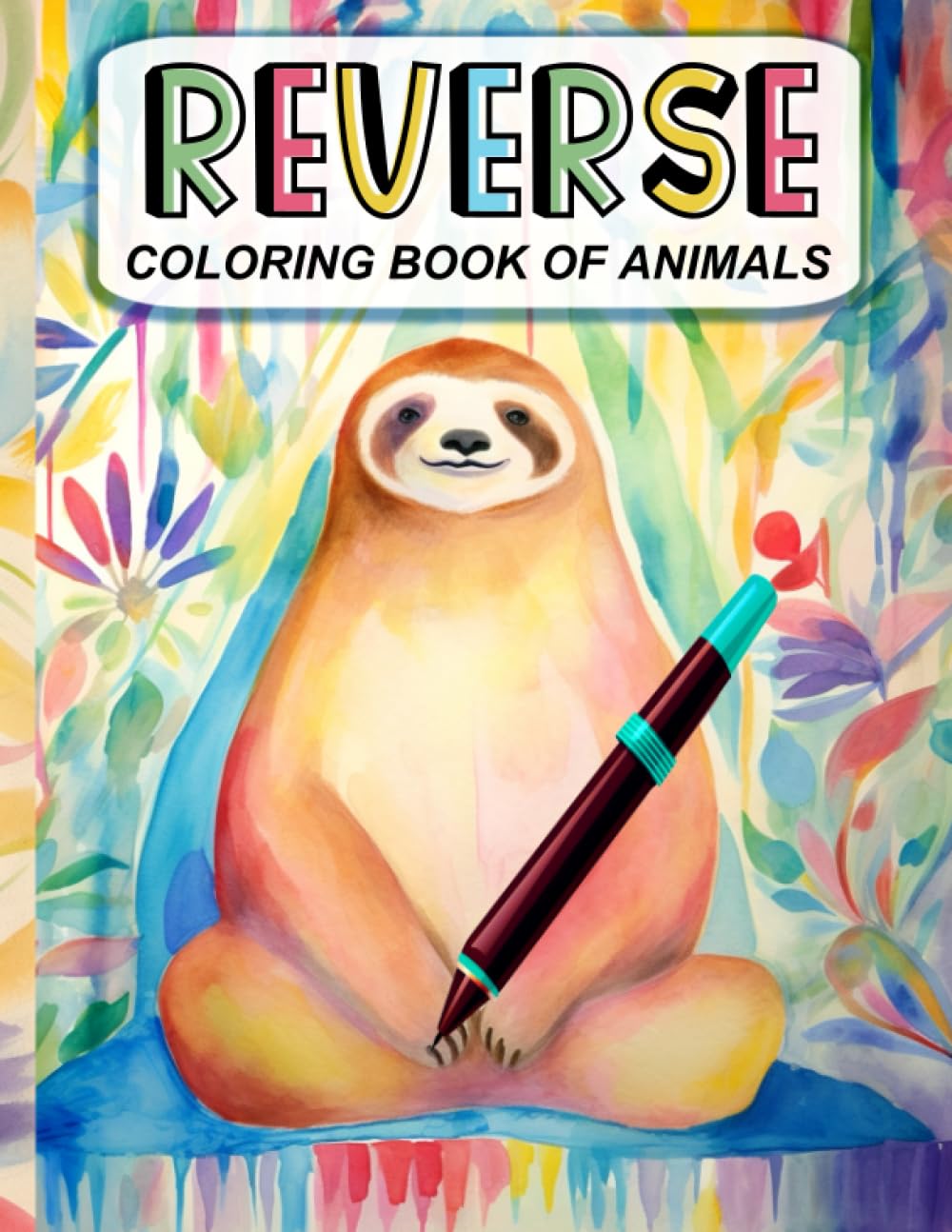 Amazon.com: Reverse Coloring Book of Animals: African Animals Color in ...