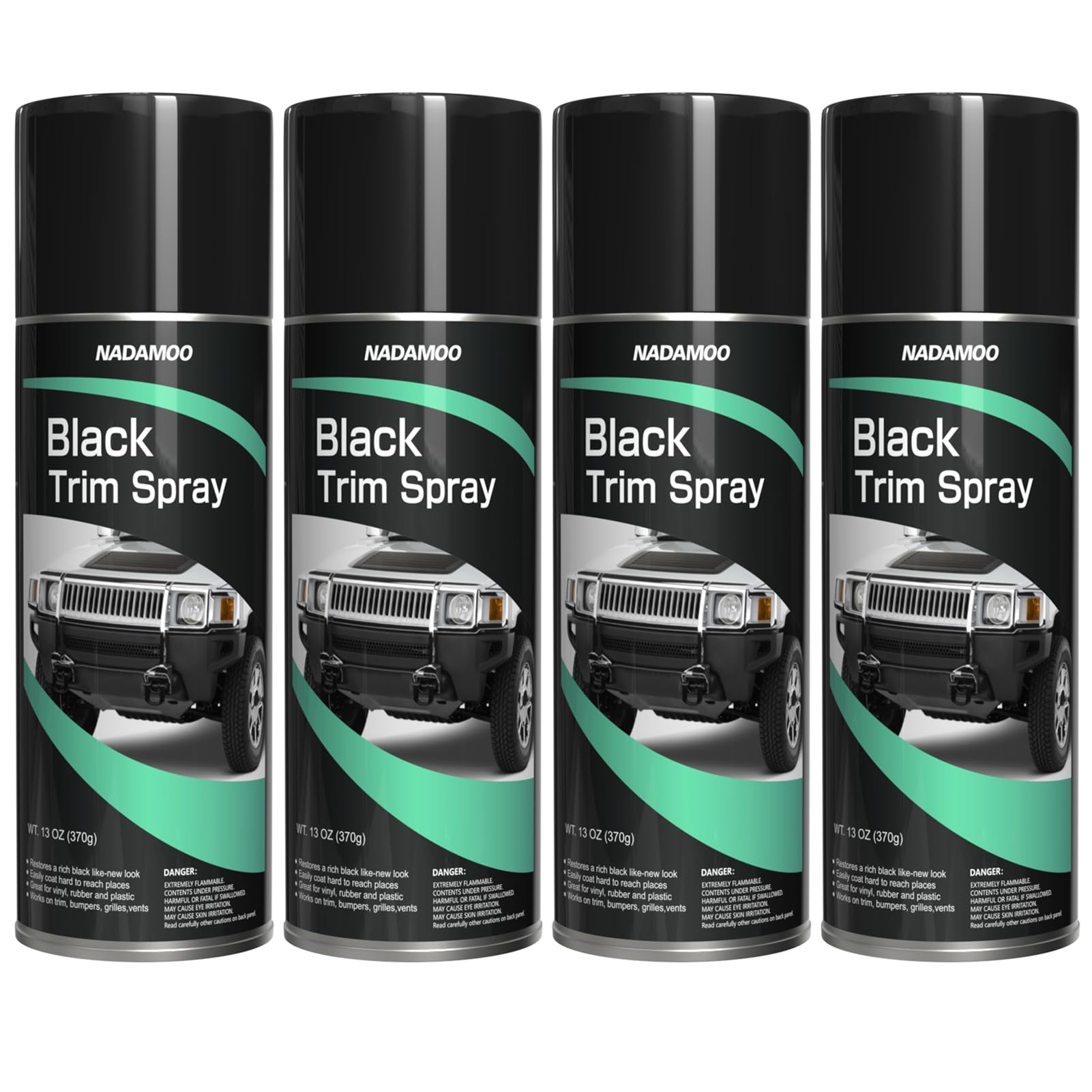 Snapklik.com : Automotive Black Trim Spray Paint, 4 Cans, Instantly ...