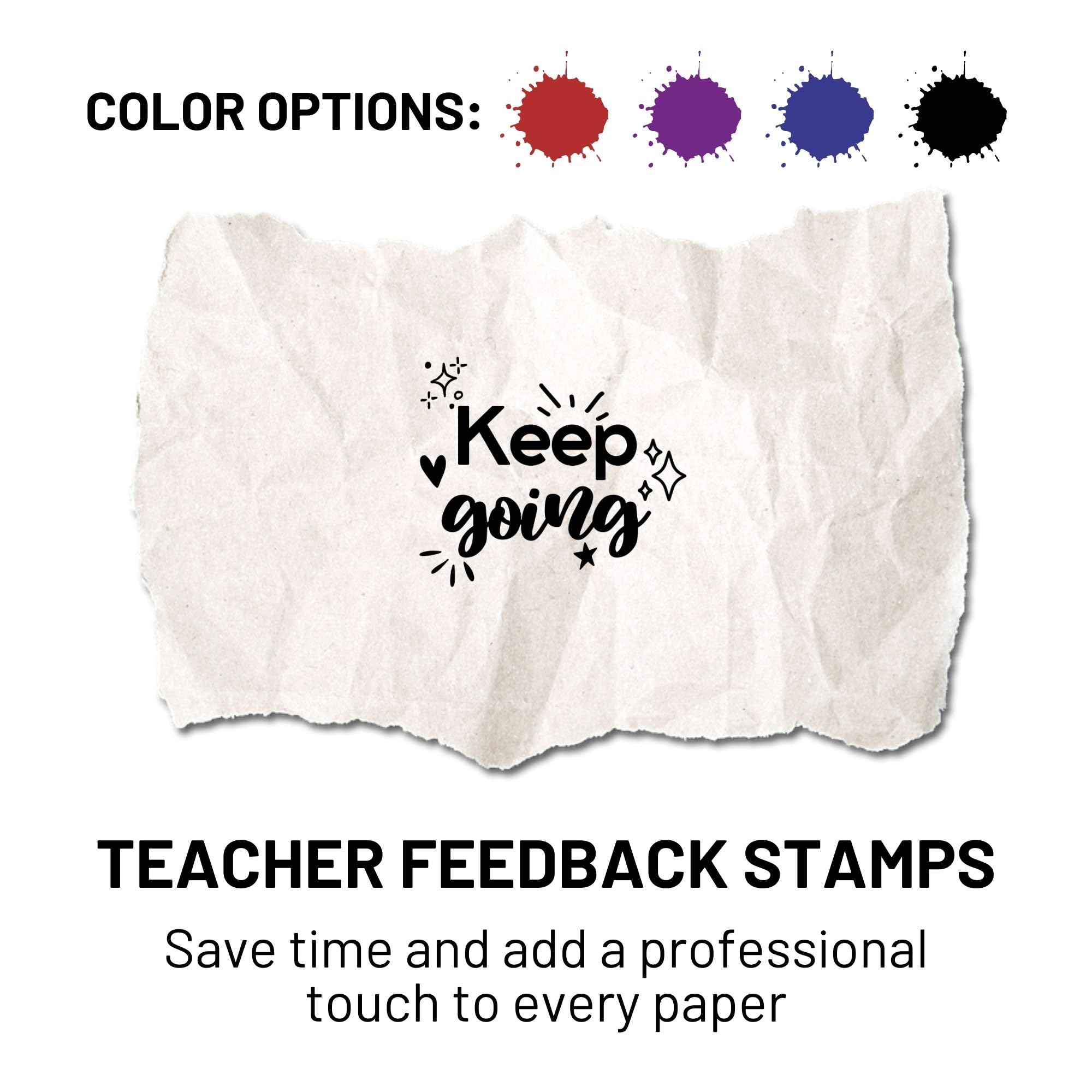 Snapklik.com : Self-Inking Teacher Stamps For Grading, Multicolor ...