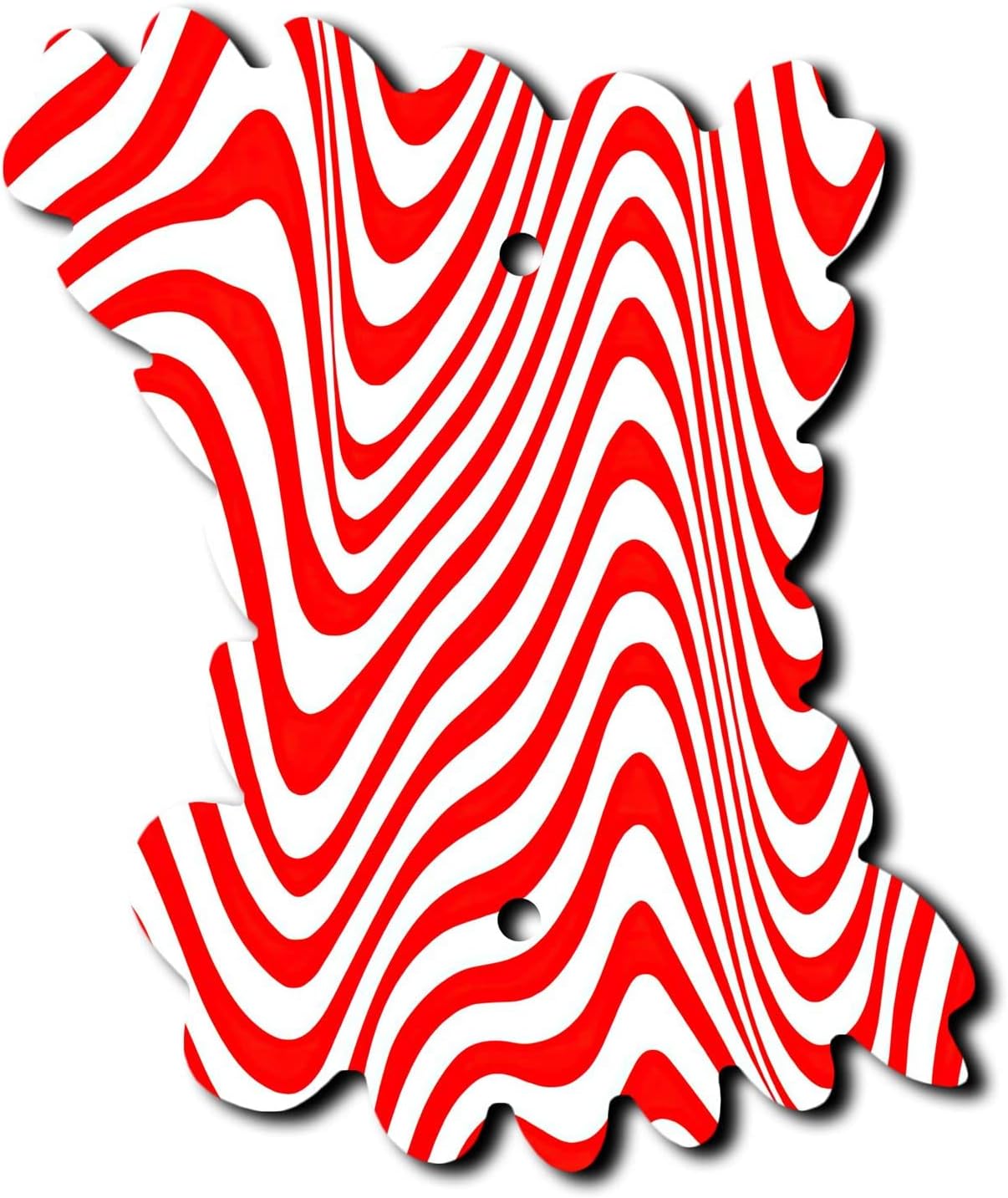 Off The Wall Plates - Fun Squigley Red Lines Decorative Acrylic ...