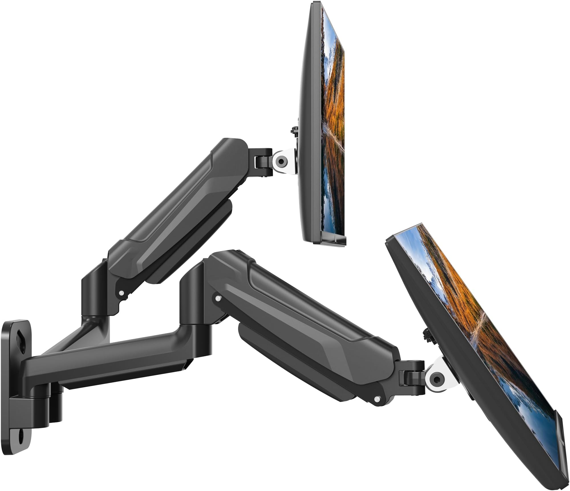 Amazon.com: Mount-It! Dual Monitor Wall Mount Bracket - Double Computer ...