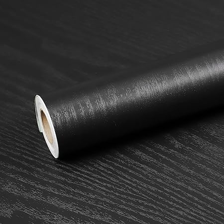 Amazon.com: Oxdigi Black Wood Contact Paper - 24 x 196 Inches - Self ...