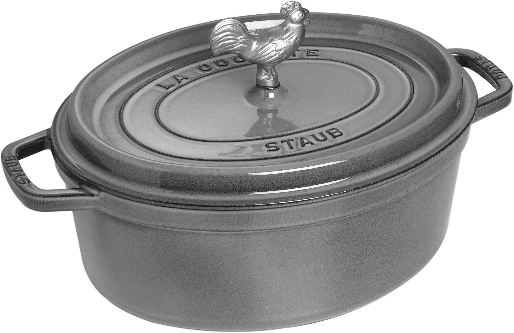 Amazon.com: Staub Cast Iron 5.75-qt Coq au Vin Cocotte - Grenadine ...