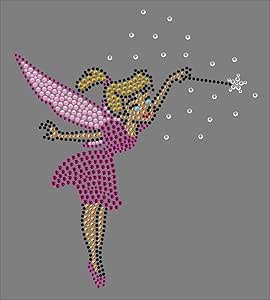 Amazon.com: Disney Tinker Bell Hot Fix Iron On Rhinestone Transfer ...
