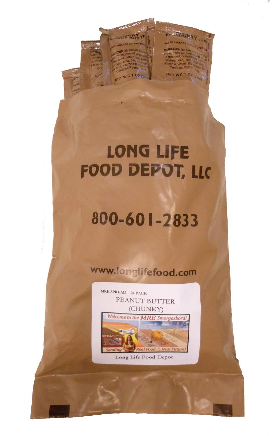 Amazon.com : MRE Peanut Butter Spread - 24 Pack : Grocery & Gourmet Food