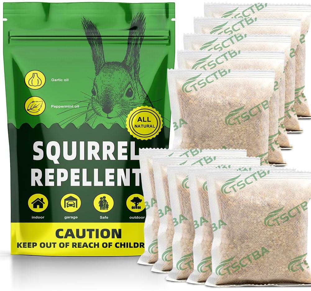 Amazon.com : XLCKODY Squirrel Repellent Outdoor, Chipmunk Repellent ...