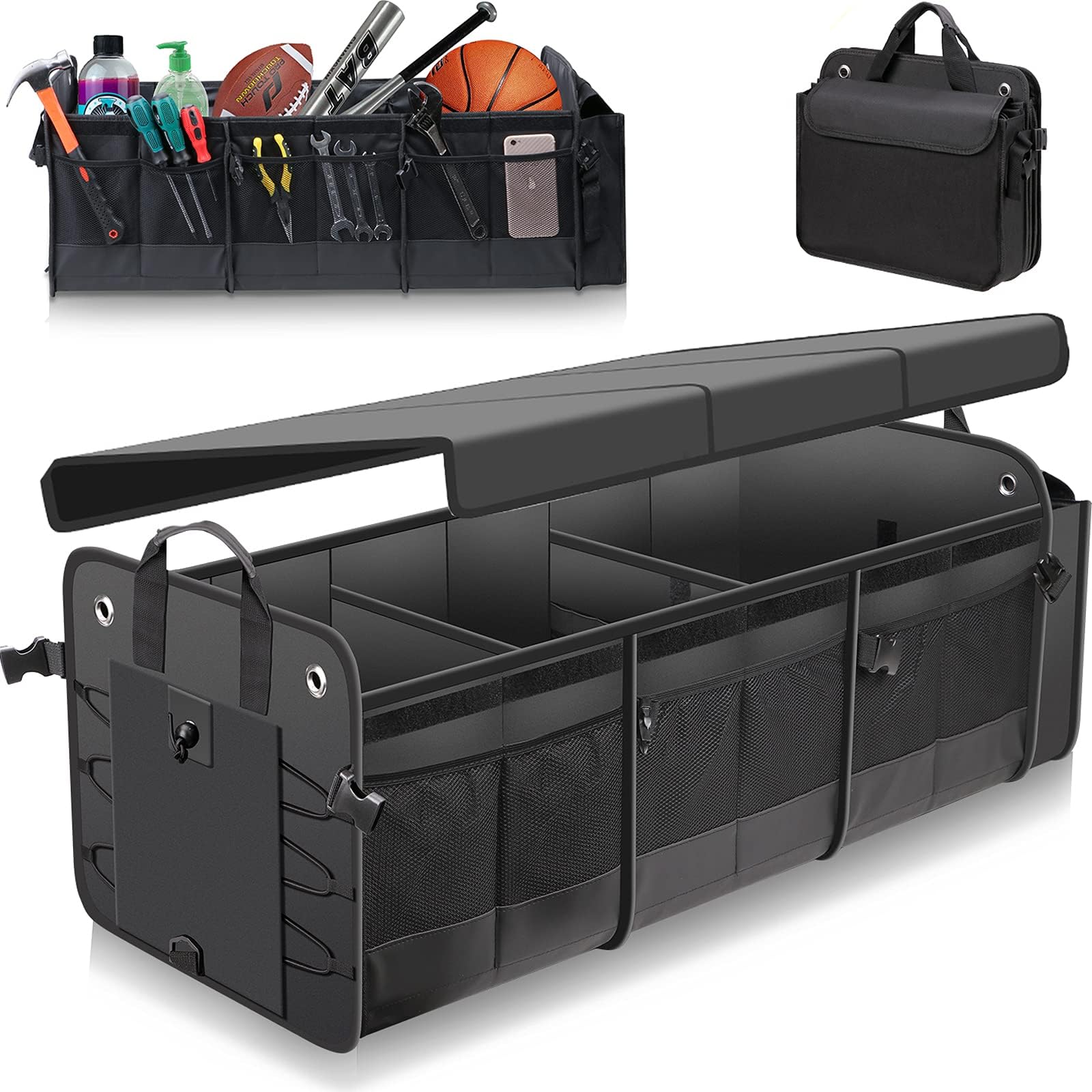 Amazon.com: Starling's Car Trunk Organizer - Super Strong Foldable ...