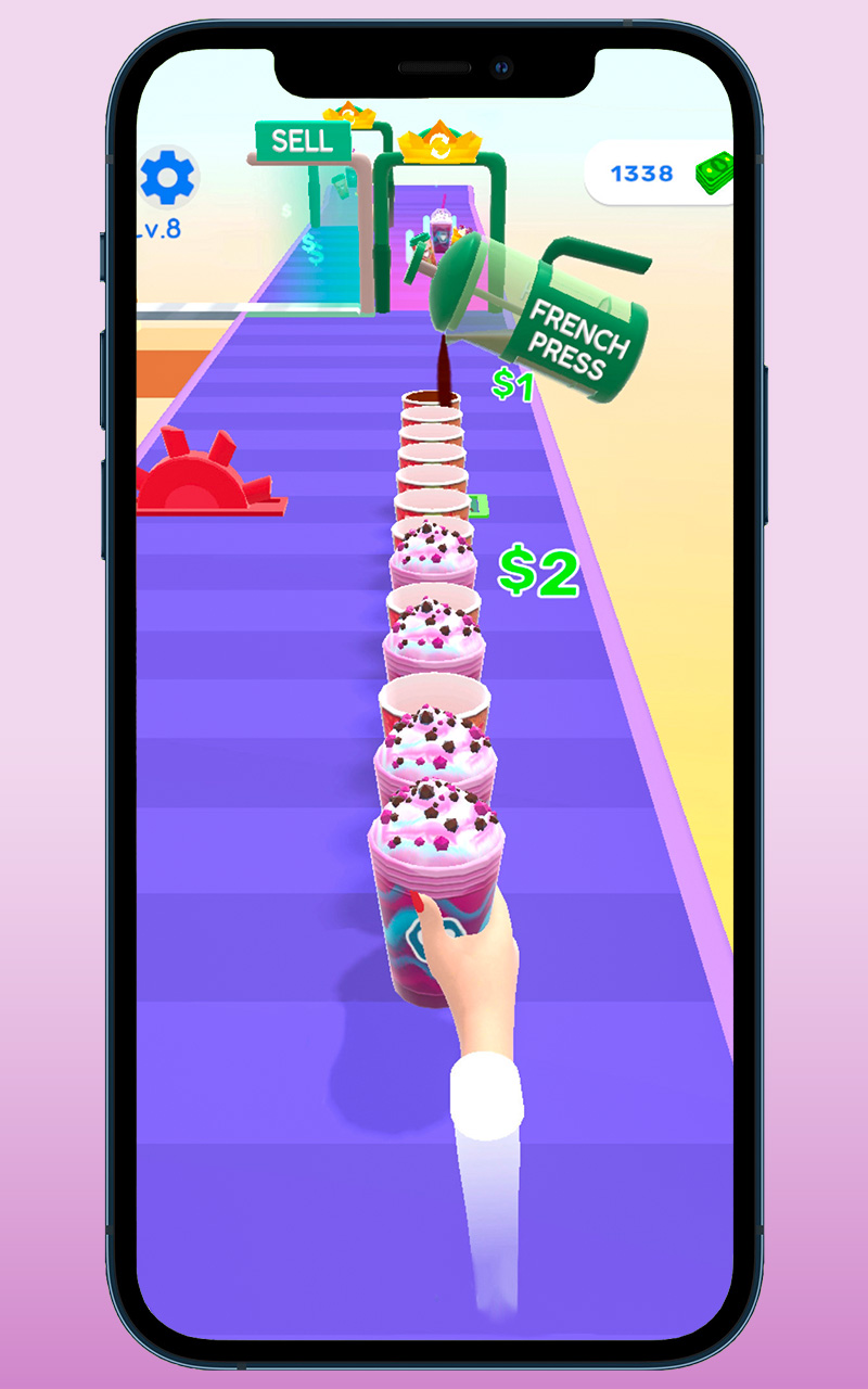 Coffee Stack Runner 3D Empire Rush: My Cafe Idle Restaurant Cup Stacking Barista Shop Simulator ...