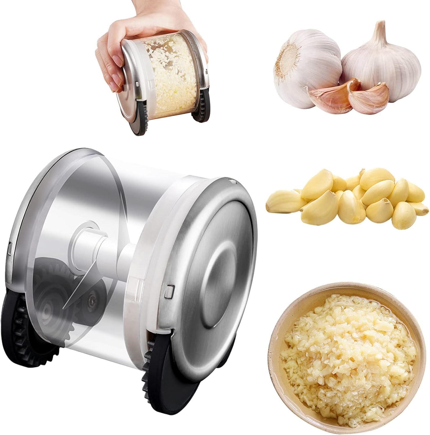 Garlic Chopper GarlicZoom Garlic Cutter Kitchen Gadget for Fine Garlic ...