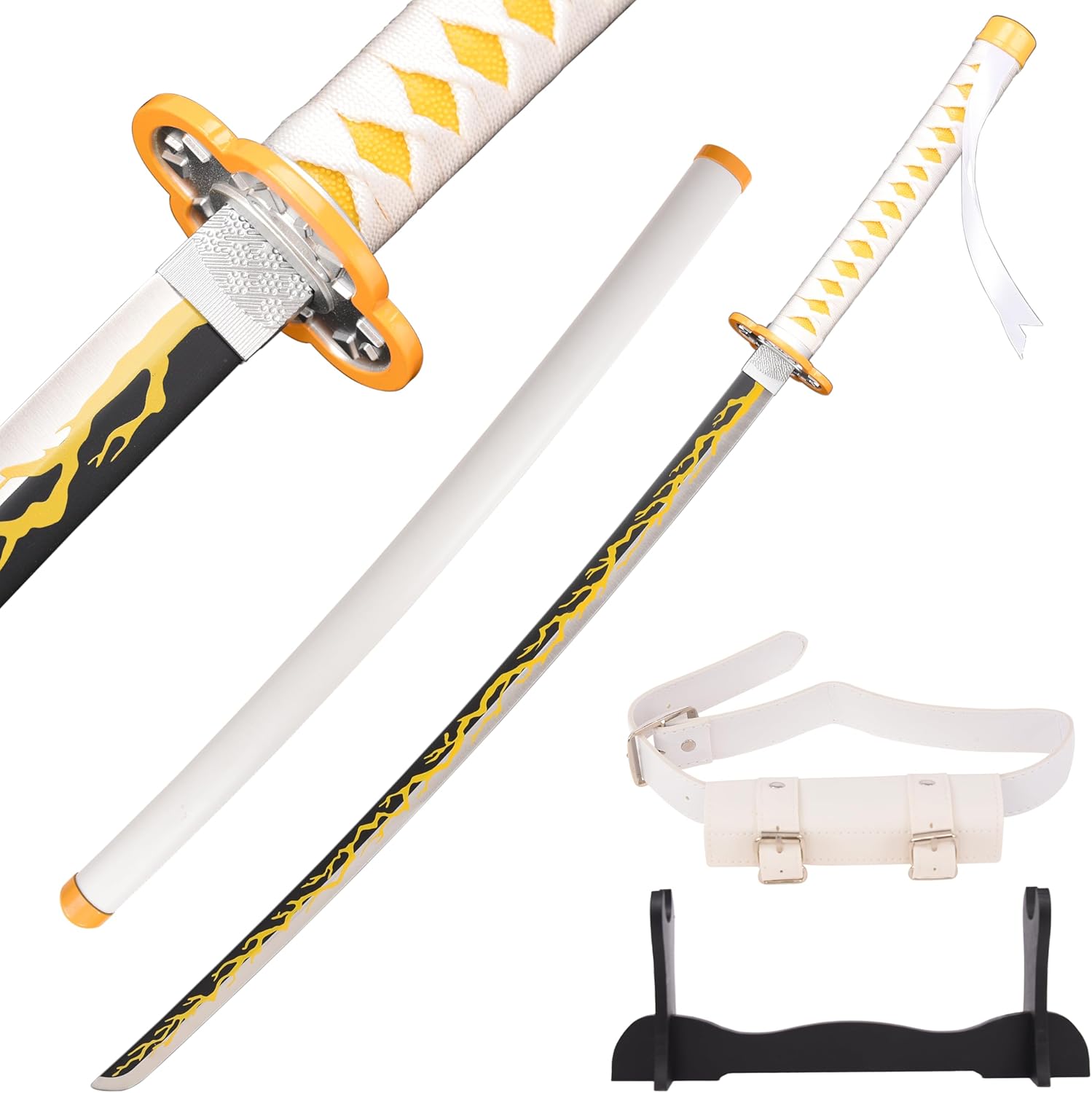Amazon.com: MUTANGUE Zenitsu Sword Katana, Advanced 40.15" Stainless ...