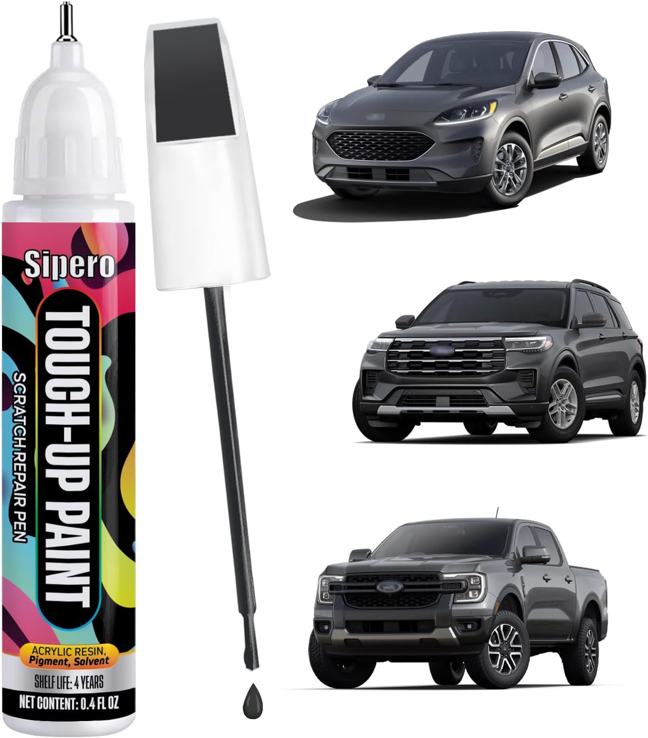 Amazon.com: Carbonized Gray Metallic (M7) Touch Up Paint, Exact Color ...