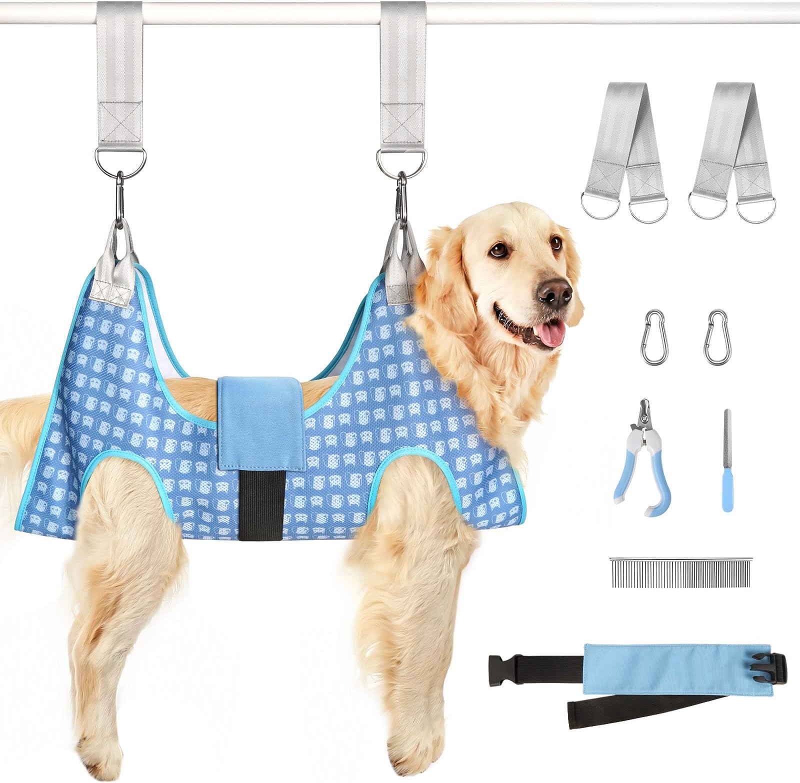 Amazon.com: Supet Dog Grooming Hammock Harness for Cats Dogs ...